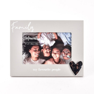 Sentimental Moments Wooden Photo Frame 6 x 4" - Family