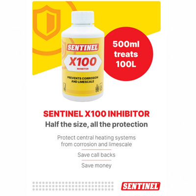 Sentinel X100 Super Concentrate Central Heating Inhibitor 500ml