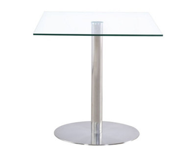 Sephora 107cm Small Glass Dining Table