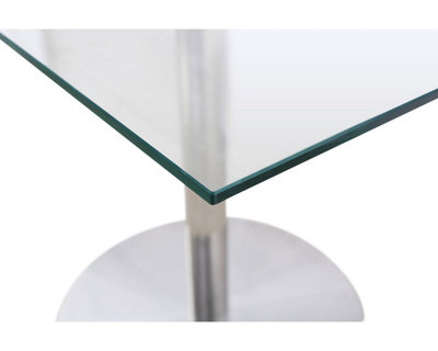 Sephora 107cm Small Glass Dining Table