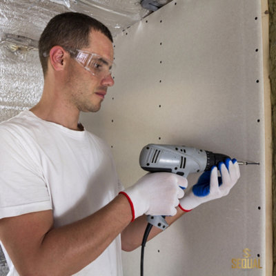 SEQUAL Fine Thread Drywall Screws, Corrosion-Resistant Twin Thread, M4 ...