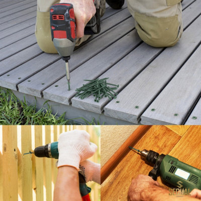 SEQUAL Ultimate Multipurpose Decking Screws, External Wood Screws, M4 x ...