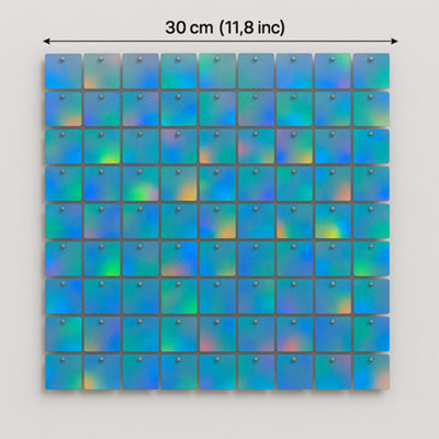 Sequin Wall Panel Collection, 30cm X 30cm, Square Sequin Wall Panel ...