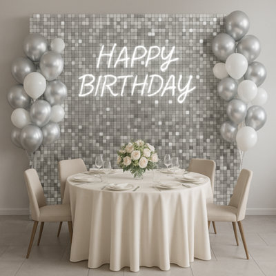 Sequin Wall Panel Collection, 30cm X 30cm, Square Sequin Wall Panel ...