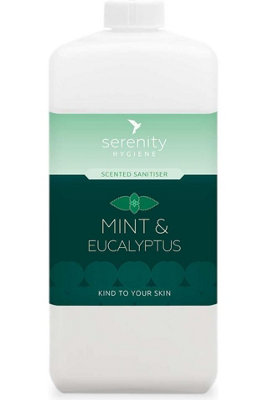 Serenity Hygiene Ethanol-Free Hand Sanitiser Foam Mint & Eucalyptus Scent 1 Litre Refill