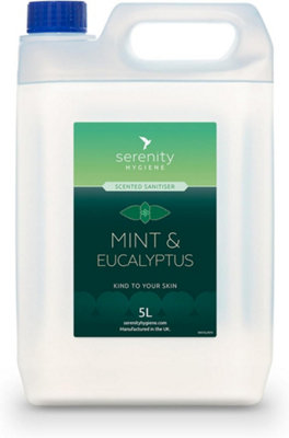 Serenity Hygiene Ethanol-Free Hand Sanitiser Foam Mint & Eucalyptus Scent 5 Litre Refill