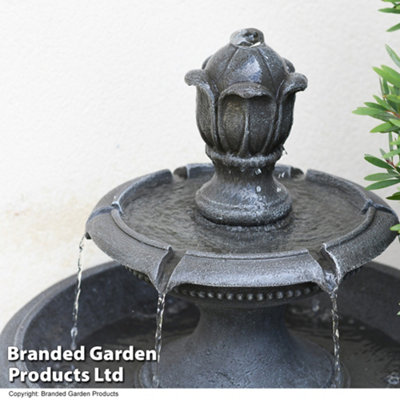 Serenity Two Tier Water Fountain Water Feature - Classic Design, Self ...