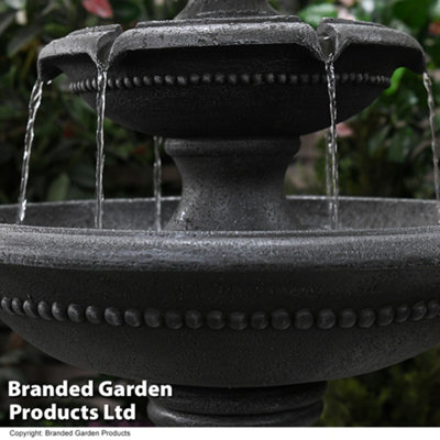 Serenity Two Tier Water Fountain Water Feature - Classic Design, Self ...