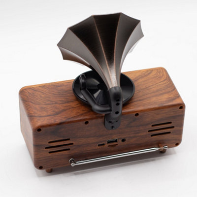 SERENITYY RETRO DOUBLE GRAMOPHONE BLUETOOTH SPEAKER - DUAL 5.4W
