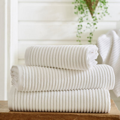 Sereno Zerotwist Soft Textured Cotton Towel Luxury Absorbent Design