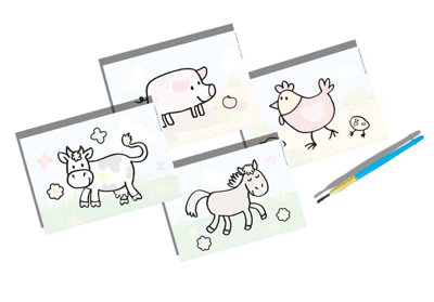 SES Creative - Colouring with Water - Farm Animals