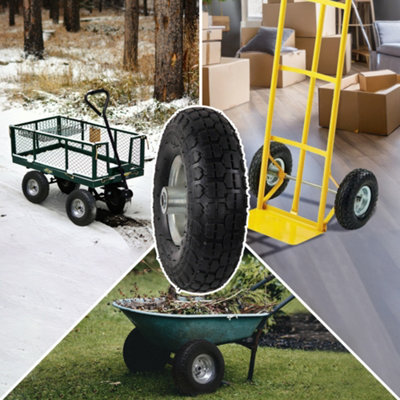 Set of 10 Pneumatic Sack Truck Hand Trolley Wheel Barrow Tyre Tyres 10 ...