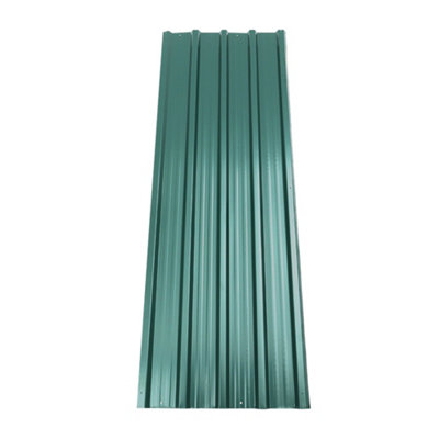 Set of 12 Steel Corrugated Panels for Outdoor Roofing Sheet Wall Panels ...
