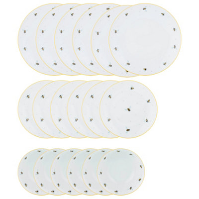 Set of 18 Sweet Bee Dinner Set