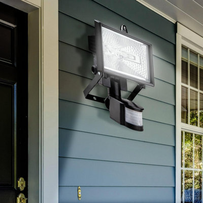 Set Of 2 150W Sensor Light Security Floodlight Outdoor Halogen Garden ...