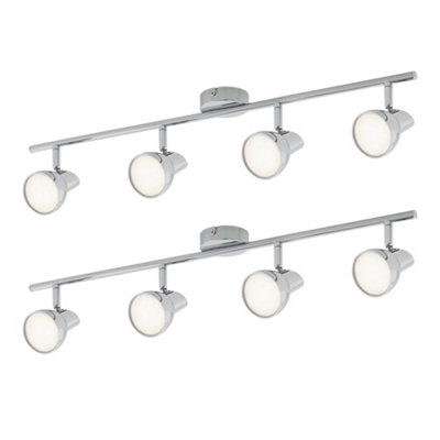 Set of 2 Apollo - Polished Chrome 4 Way Adjustable LED Spotlights