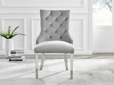 Dining chairs with knockers grey store