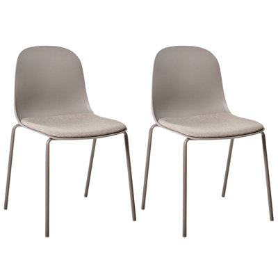 Set of 2 Conference Chairs DORR Taupe