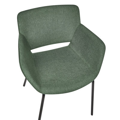 Set of 2 Dining Chairs AXTEL Green