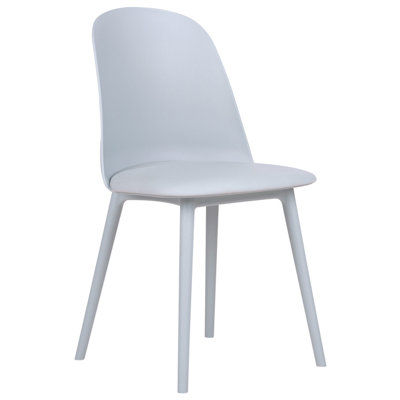 Set of 2 Dining Chairs FOMBY Light Blue