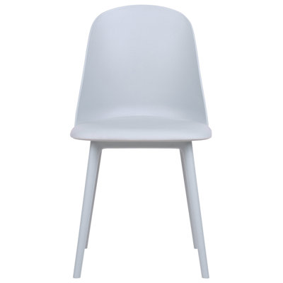 Set of 2 Dining Chairs FOMBY Light Blue