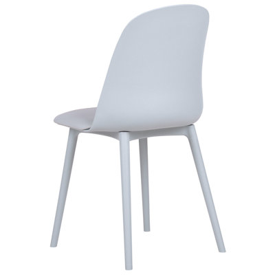 Set of 2 Dining Chairs FOMBY Light Blue