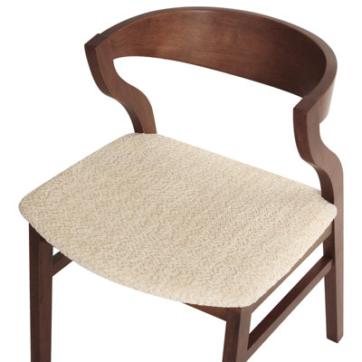 Set of 2 Dining Chairs MAROA Wood Light Beige