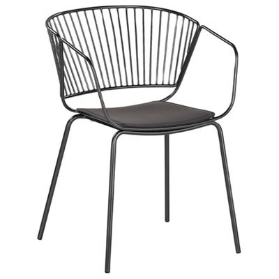 Set of 2 Dining Chairs RIGBY Metal Black