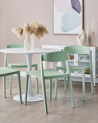 Set of 2 Dining Chairs SOMERS Mint Green