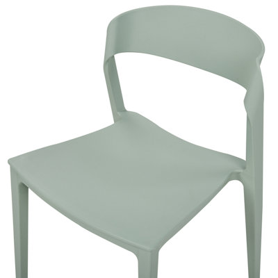 Set of 2 Dining Chairs SOMERS Mint Green