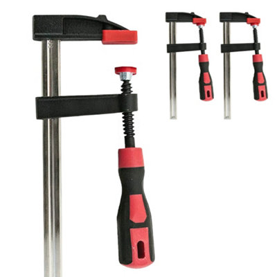 Set Of 2 F Clamp Bar Heavy Duty 50mm X 150mm Quick Slide Building Long ...