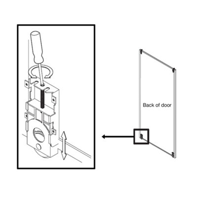 Set of 2 Full Length Mirror Sliding Wardrobe Door Kit in Silver Frame ...
