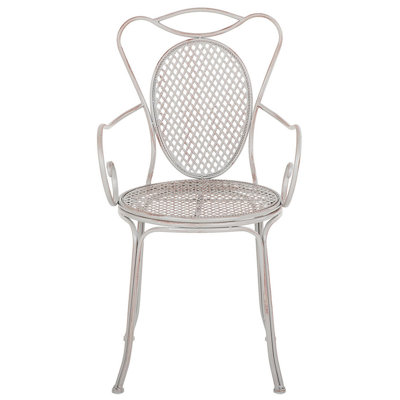 Set of 2 Garden Chairs CILENTO Metal Grey
