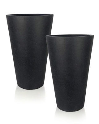 Set of 2 IDEALIST Lite Contemporary Stone Dark Grey Washed Light ...