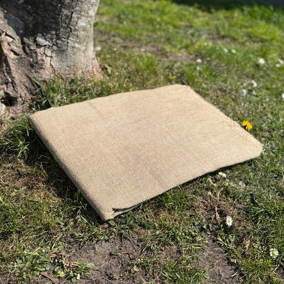 Set of 2 Jute Hessian Burlap Plant Protection Liner & Weed Control ...