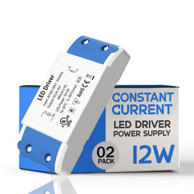Set of 2 LED Transformer 12W DC 34-46V LED Driver Power Supply AC 100 ...