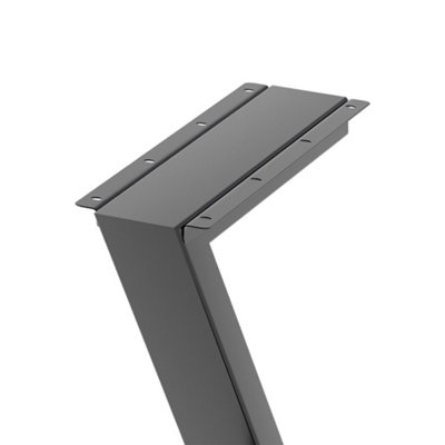 Set of 2 Metal Table Legs Z-shaped Table Legs in 40cm Height