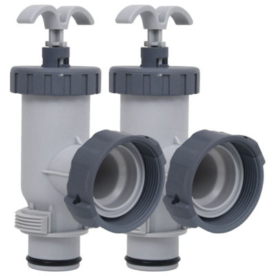 Set of 2 Pool Plunger Valves for Efficient Water Flow Control