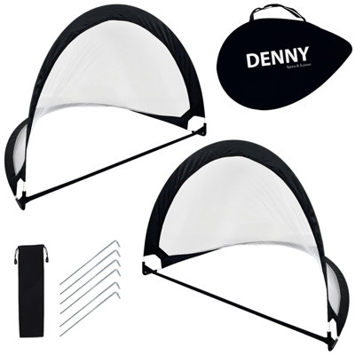Set of 2 Pop Up Football Goals with Carrying Case Indoor & Outdoor ...