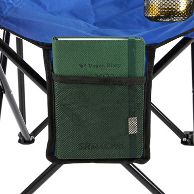 Set of 2 Portable Folding Camp Chairs - Lightweight with Cup Holder ...