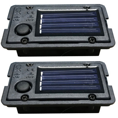 Set of 2 Replacement Garden Solar LED Multi-Coloured Light Boxes