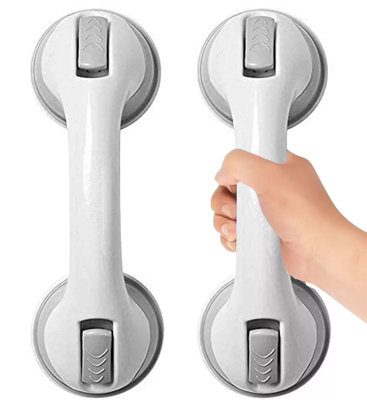 Set of 2 Safety Support Grab Handle Suction Cup Bath Shower Aid Grip ...