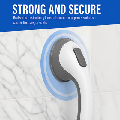 Set of 2 Safety Support Grab Handle Suction Cup Bath Shower Aid Grip ...