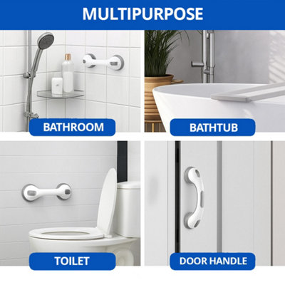 Set of 2 Safety Support Grab Handle Suction Cup Bath Shower Aid Grip ...