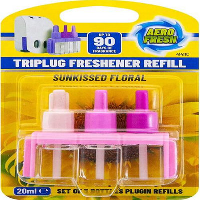 Set Of 2 Triplug Air Freshener Refill Sunkissed Floral Home Fragrance 40Ml