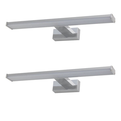 Set of 2 Verve - Bathroom LED Over Mirror Lights