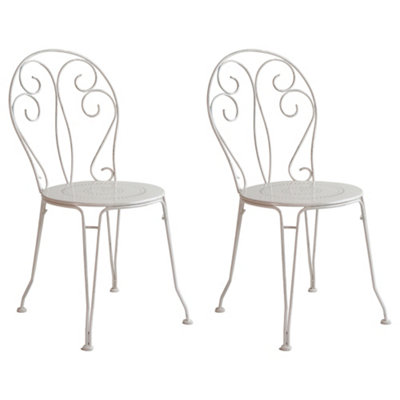 Vintage white chairs store
