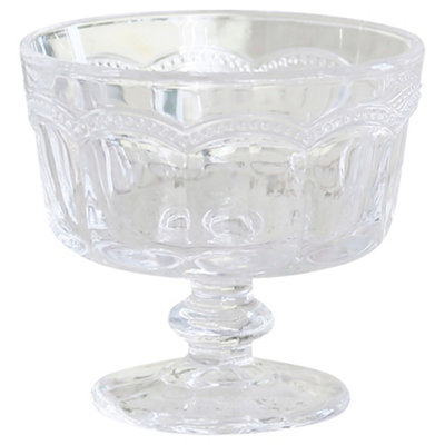 Set of 2 Vintage Style Embossed Dessert Pudding Bowls Dinner Dining ...