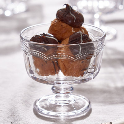 Set of 2 Vintage Style Embossed Dessert Pudding Bowls Dinner Dining ...