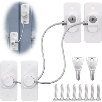 SET OF 2 WINDOW LOCKS FOR UPVC WINDOWS CHILD SAFETY WINDOW RESTRICTOR ...